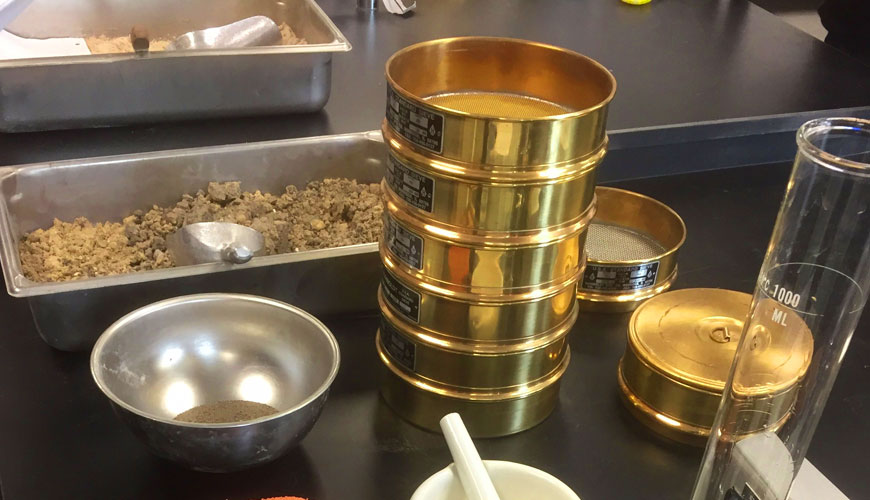 اختبار ASTM D422 القياسي لتحليل حجم الجسيمات في التربة