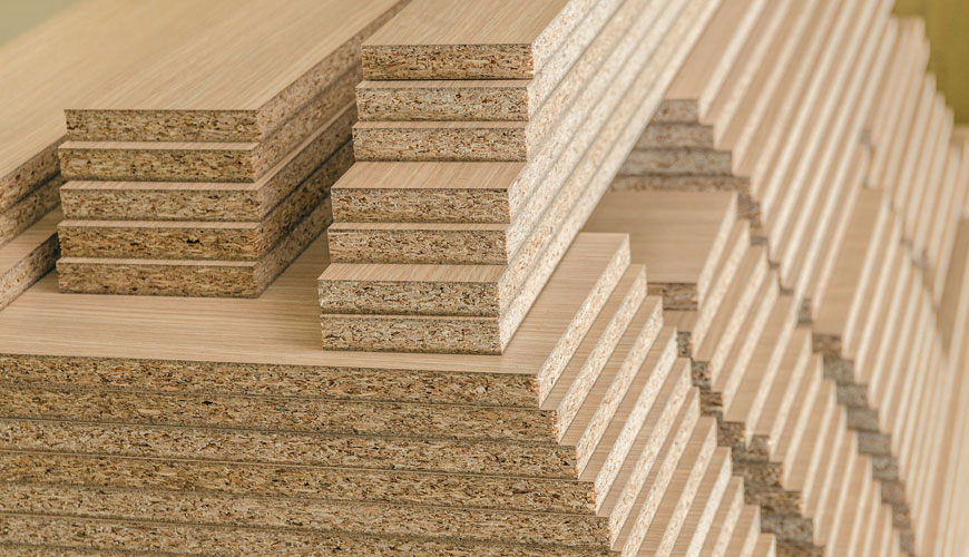 DIN 68761-1 Papan Partikel - Uji untuk Papan Press Datar Serba Guna