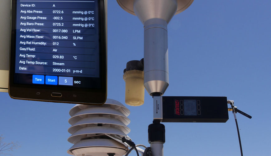 EN 12341 PM10 또는 PM2,5 대기, 부유 미립자 물질의 질량 농도 측정을 위한 표준 테스트