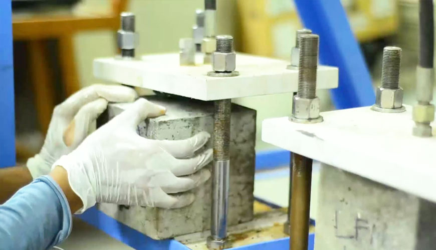 EN 12390-8 اختبارات الخرسانة الصلبة - اختبار عمق اختراق الماء تحت الضغط