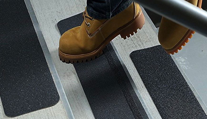 EN 16165 Test zur Bestimmung der Rutschfestigkeit von Fußgängeroberflächen