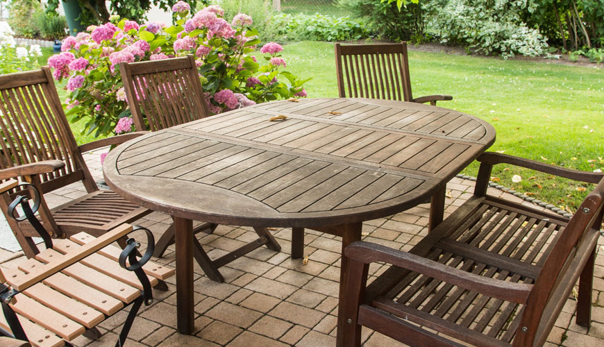 EN 581 Đồ gỗ ngoài trời, Chỗ ngồi và Bàn để Cắm trại, Sử dụng Gia đình ...