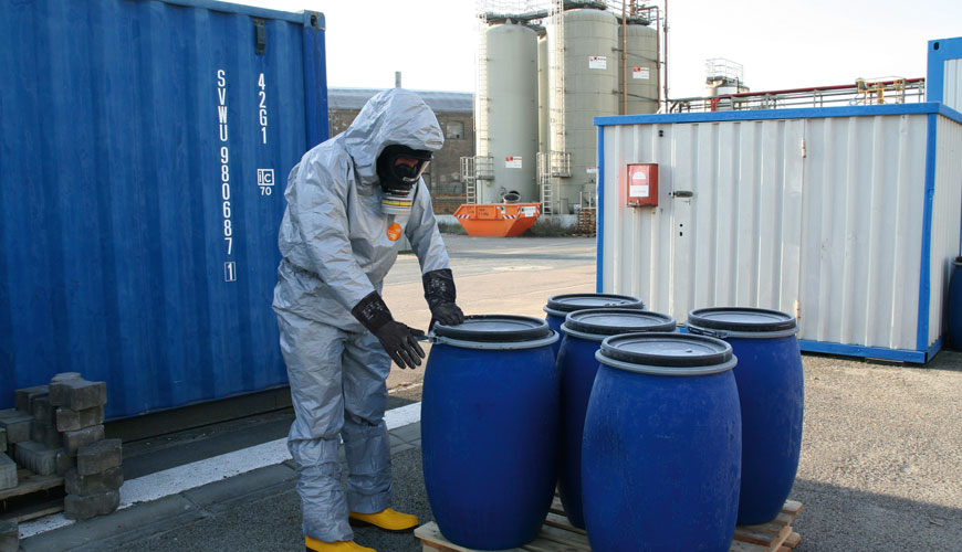 ملابس الحماية من المواد الكيميائية EN 943-1 - الجزء 1: متطلبات الأداء ...