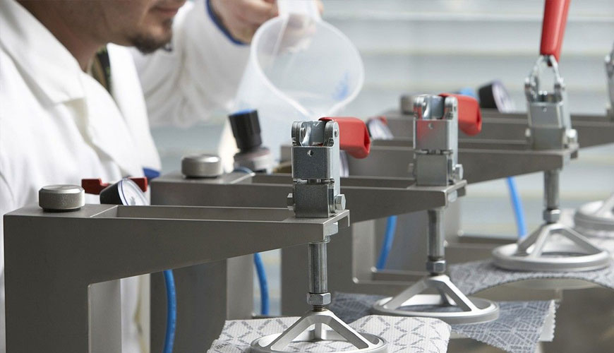 EN ISO 811 Textiles - Determinación de la resistencia a la penetración del agua - Método de ...