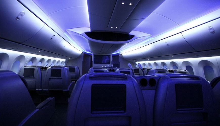 FAR 25.853 اختبار قياسي لمقاومة اللهب للمواد الداخلية للطائرة