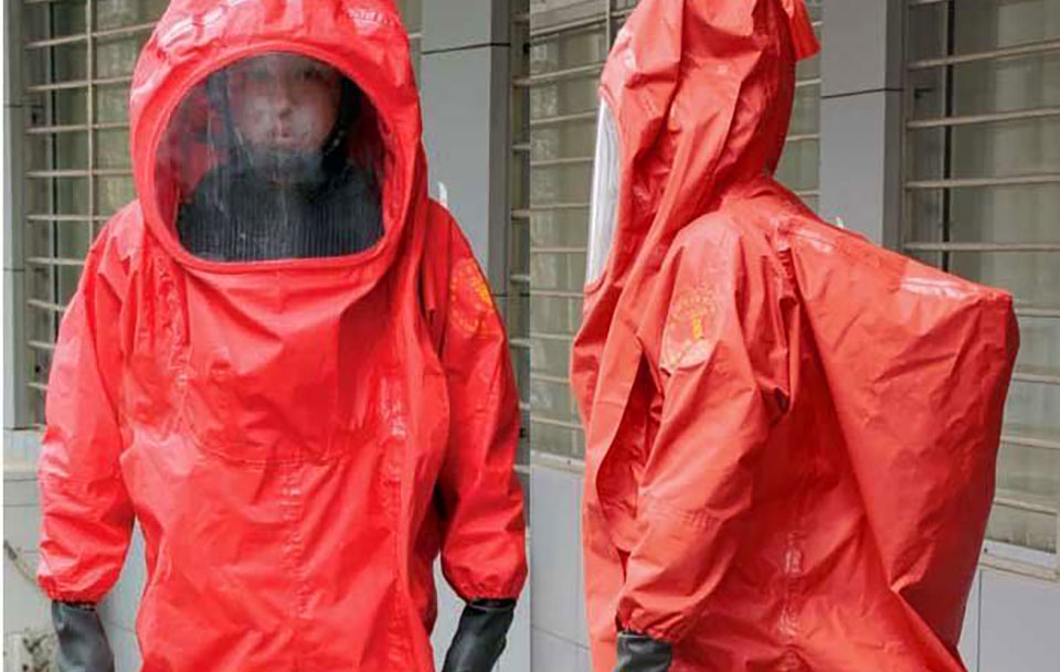 TS EN 13034液体化学物質に対する衣服の着用